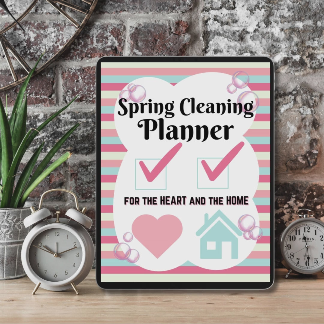 Printable Spring Cleaning Planner for the Heart and the Home – Shop to ...